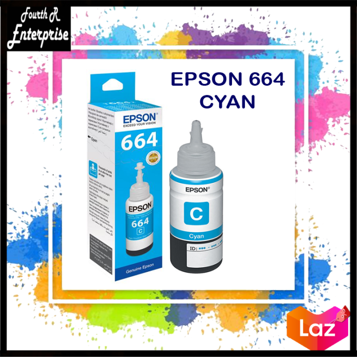 EPSON 664 Cyan Original Brandnew Ink Bottle | Lazada PH