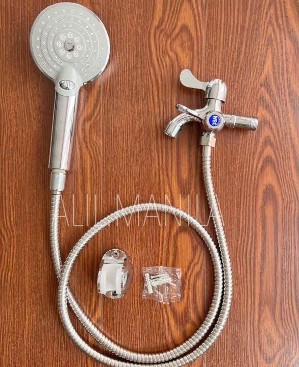 Shower Handheld telephone shower Set High Pressure | Lazada PH