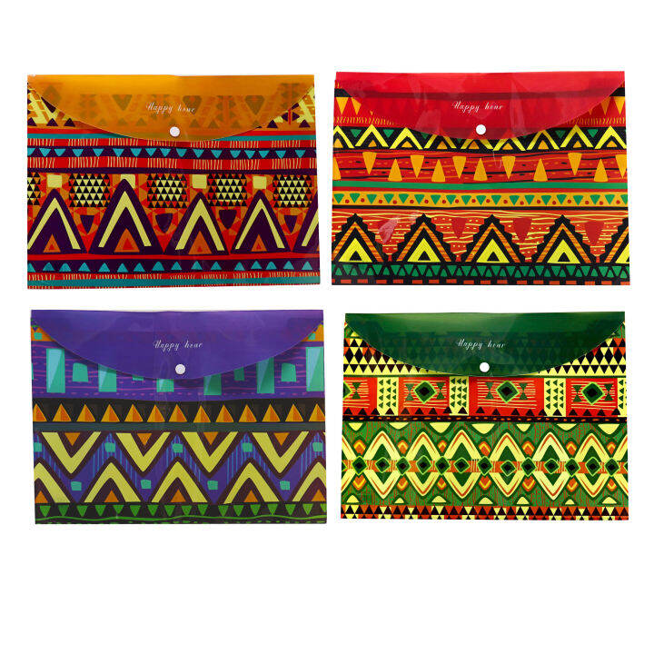 Sanelnet 24 pcs (Assorted) Plastic Envelope Flat Long 36cm x 25cm with ...