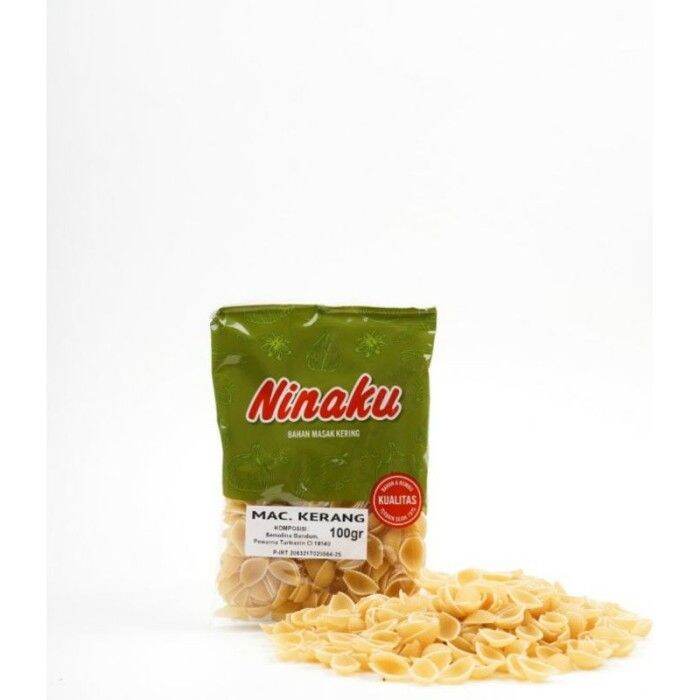 NINAKU Makaroni Kerang Premium 100 Gram HALAL Macaroni Kerang PASTA ...