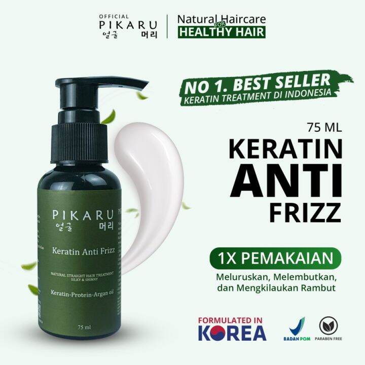 PIKARU keratin treatment anti frizz pelurus rambut - pikaru keratin ...