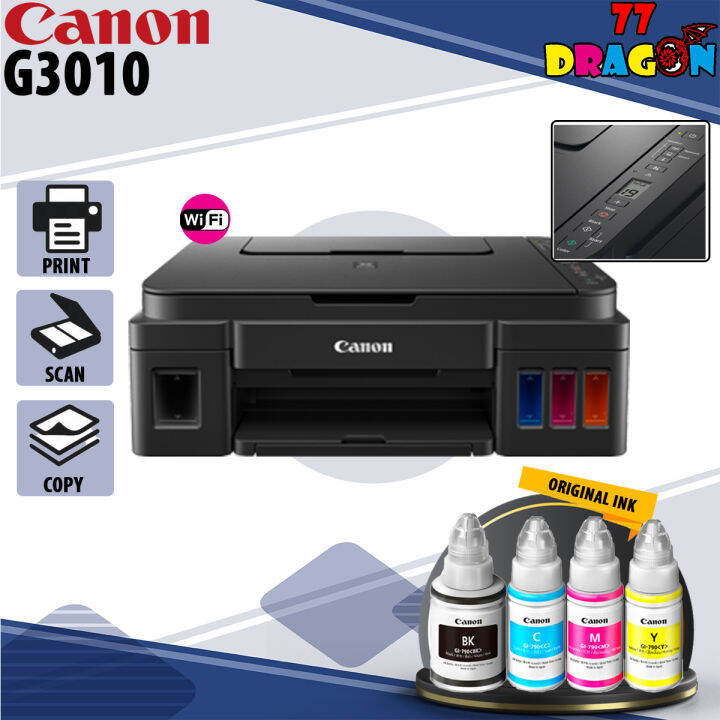 Canon Pixma G3010 Ink Efficient Inkjet Printer 3 in 1 with Canon ...