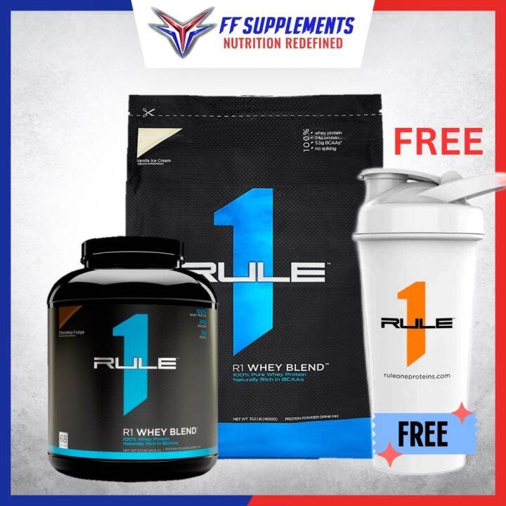Rule 1 R1 Whey Protein Powder Blend 5lbs and 10lbs FREE Shaker | Lazada PH