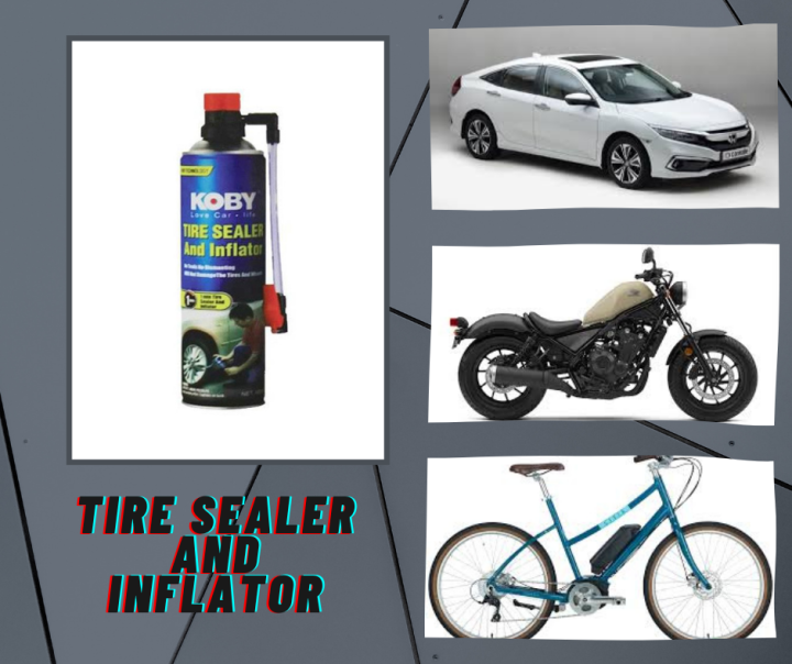 Koby Tire Sealer and Inflator 450 ml / 100% Original | Lazada PH