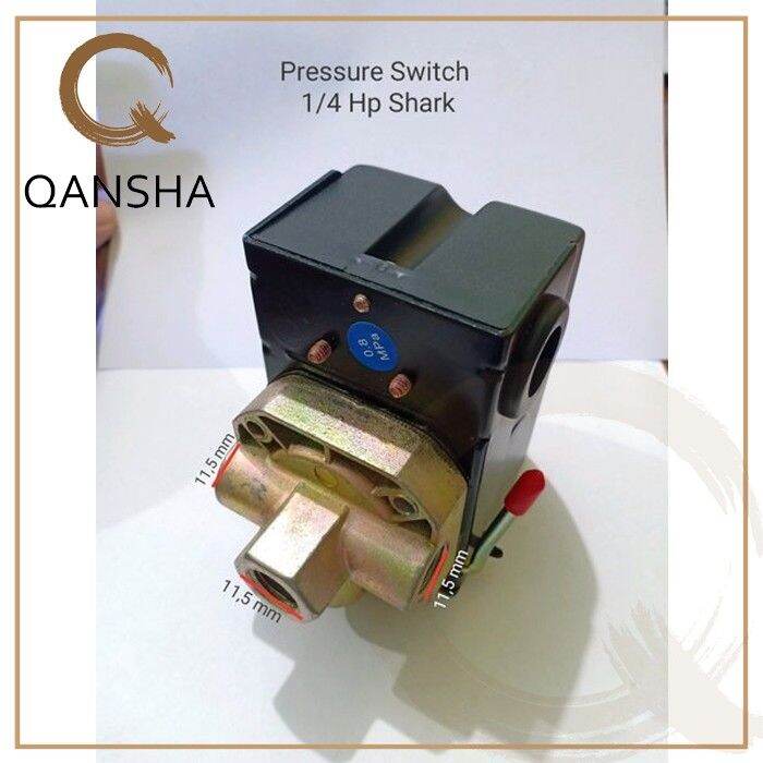Pressure Switch Otomatis 8 Bar Kompresor Angin 1/4 Hp 4 Lubang | Lazada ...