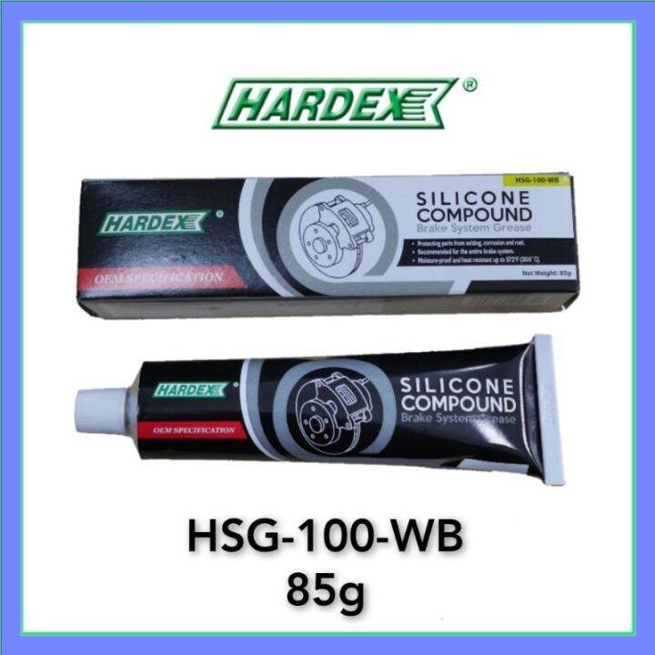 HARDEX SILICONE COMPOUND 85G RUBBER GREASE BRAKE SYSTEM GREASE HSG-100 ...