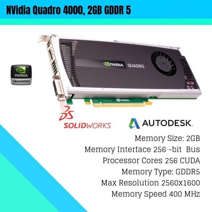 Vga Pcie Nvidia Quadro 4000 2Gb 256bit Ddr5 (Vga khusus buat Design ...