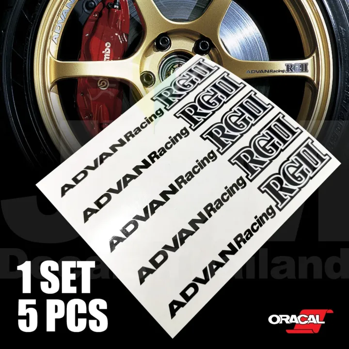 ( Pro+++ ) สติ๊กเกอร์ติดล้อ ADVAN RACING RG2 RGII คุ้มค่า อะไหล่ แต่ง ...