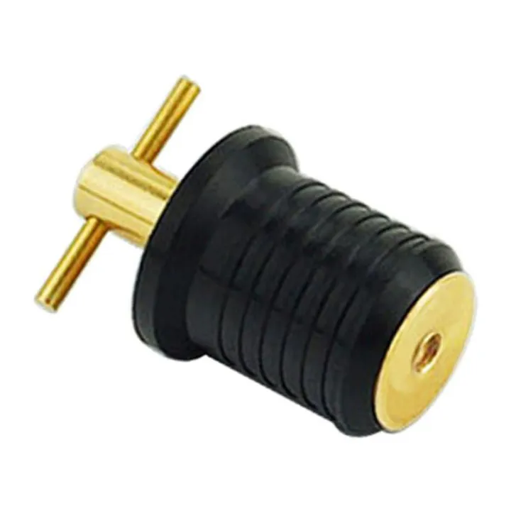 SunnT 1 Inch Rubber & Brass Turn Boat Hull Livewell Drain Plug Marine ...