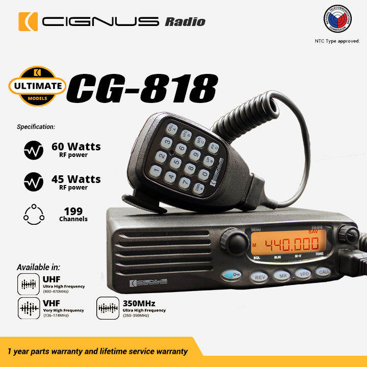 Cignus CG-818 Base Radio | Lazada PH