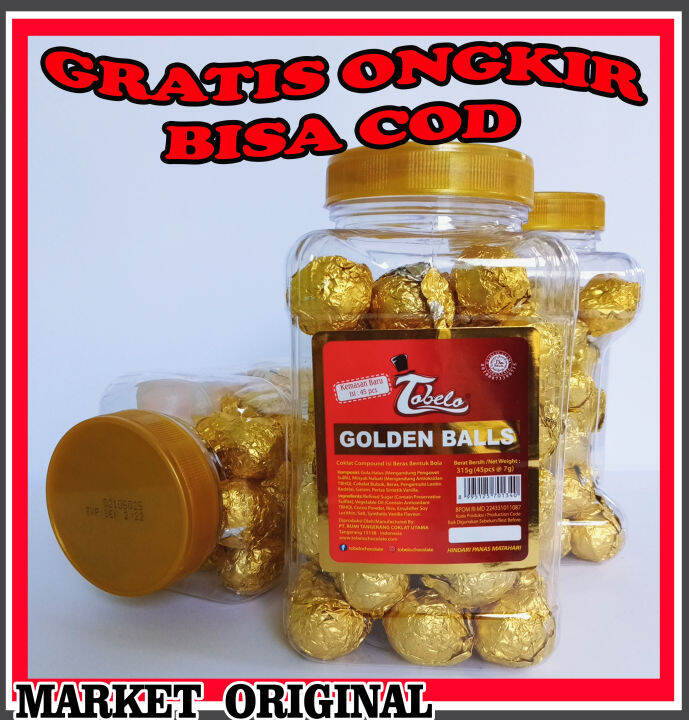 1 TOPLES COKLAT GOLDEN BALLS ISI 40 PCS / COKLAT BOLA | Lazada Indonesia
