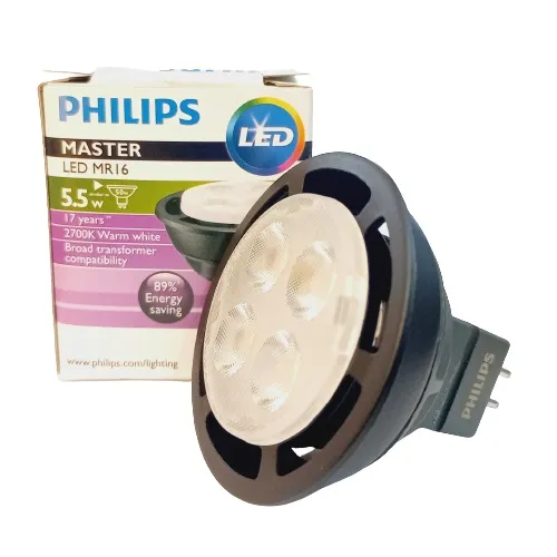 Philips Master Led Lamp MR16 12V 5.5W GU5.3 2700K Warm White Energy ...