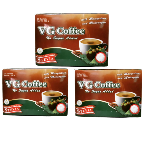 VG Coffee No Sugar Added (BUY 2 TAKE 1) (3 BOXES) (60 Sachets) | Lazada PH
