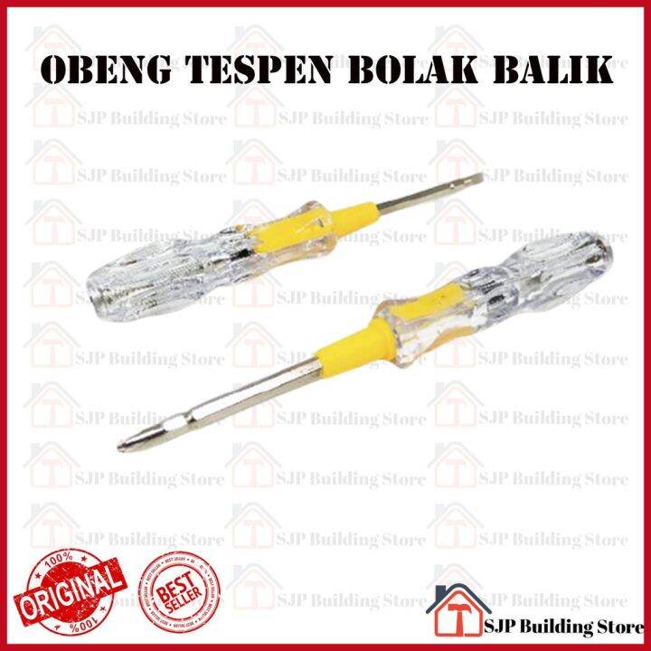 OBENG DAN TESPEN JADI 1 (2IN1) - MATA OBENG PLUS ATAU MINUS & TEST PEN ...