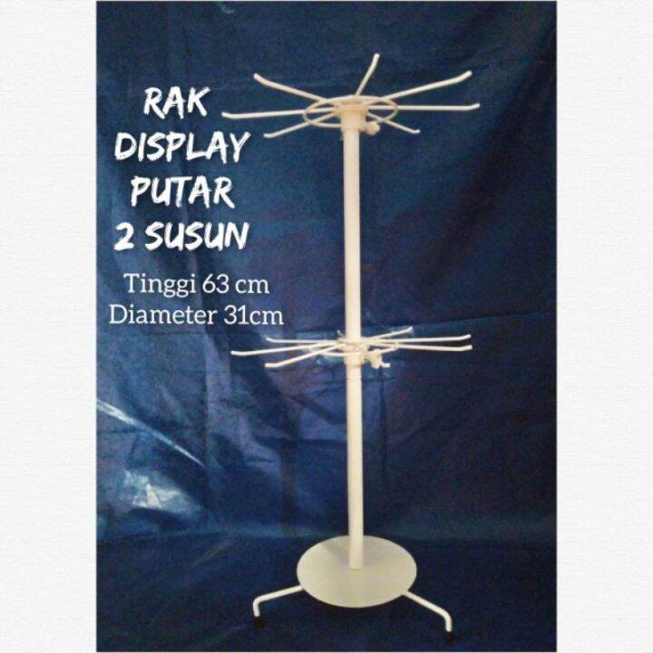 RAK TEBAL DISPLAY PUTAR MATAHARI IMPORT 2 SUSUN bagus solo hanger ...
