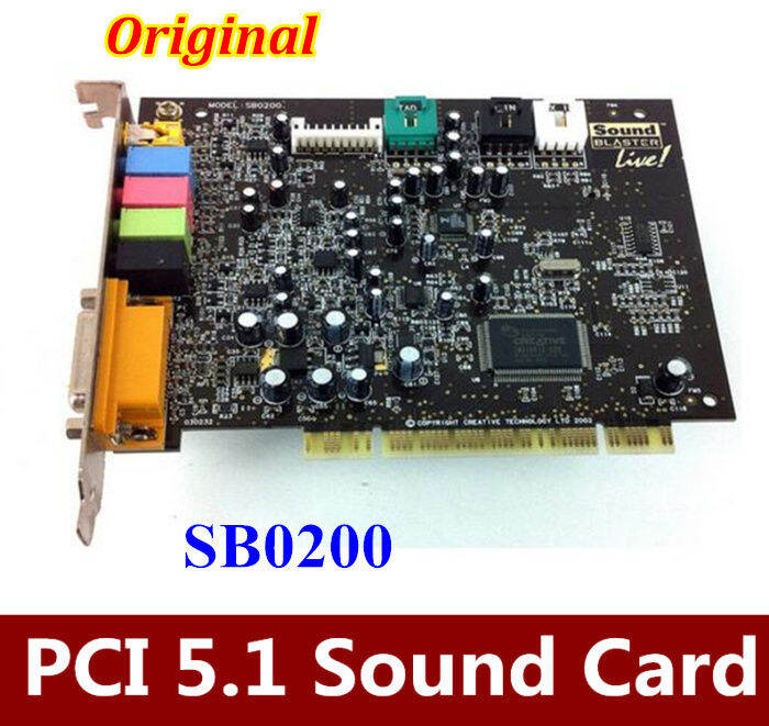 Original For Creative SoundBLASTER LIVE 5.1 Surround PCI Sound Card ...