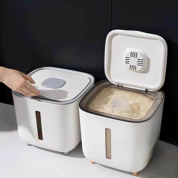 10KG Nano Bucket Insect Proof Moisture Proof Sealed Rice Cylinder Grain ...