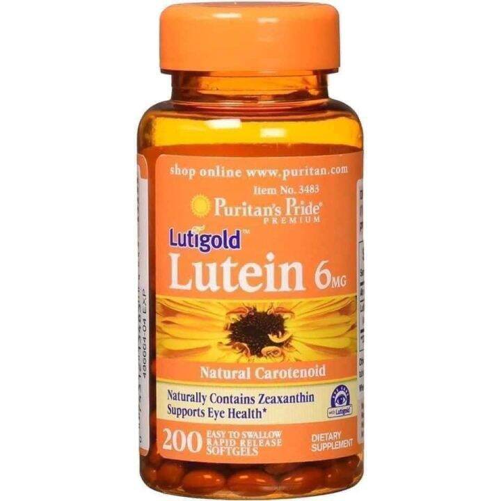 bổ mắt Puritan's Pride Lutigold Lutein 6mg 200 viên | Lazada.vn