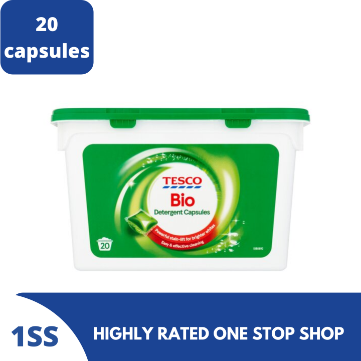Tesco Bio Detergent Capsules, 20 capsules | Lazada PH