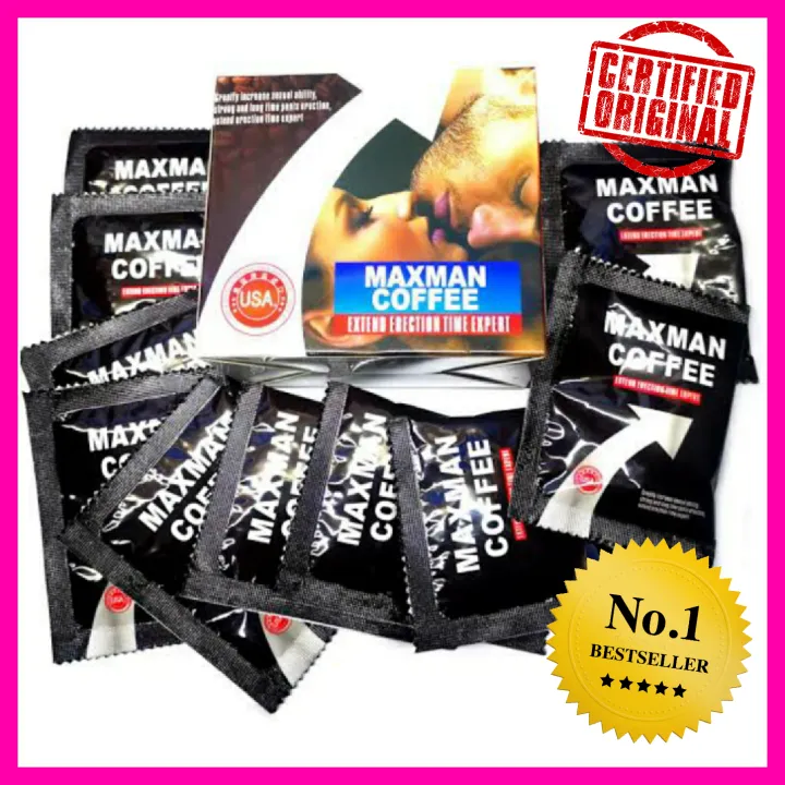 ORIGINAL MAXMAN1 COFFEE STRONG ENHANCER FOR MEN & WOMEN 10 SACHETS/BOX ...