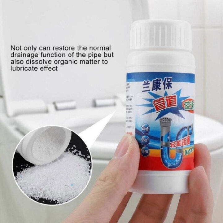 110ml Anti Clogged Agent Powder Pipe Unblocker Drainage Remover Basin ...