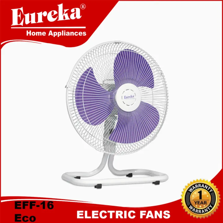 Original Eureka EFF-16 Eco (Floor Fan) • Thermally Fuse Protected • High Performance Motor ...
