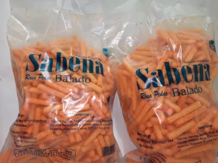 ciki sabena/sabena ciki/makanan ringan stick rasa balado 360gr | Lazada ...