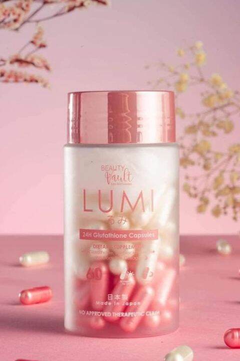 Lumi 24H Glutathione Capsules by Beauty Vault (60 capsules) | Lazada PH