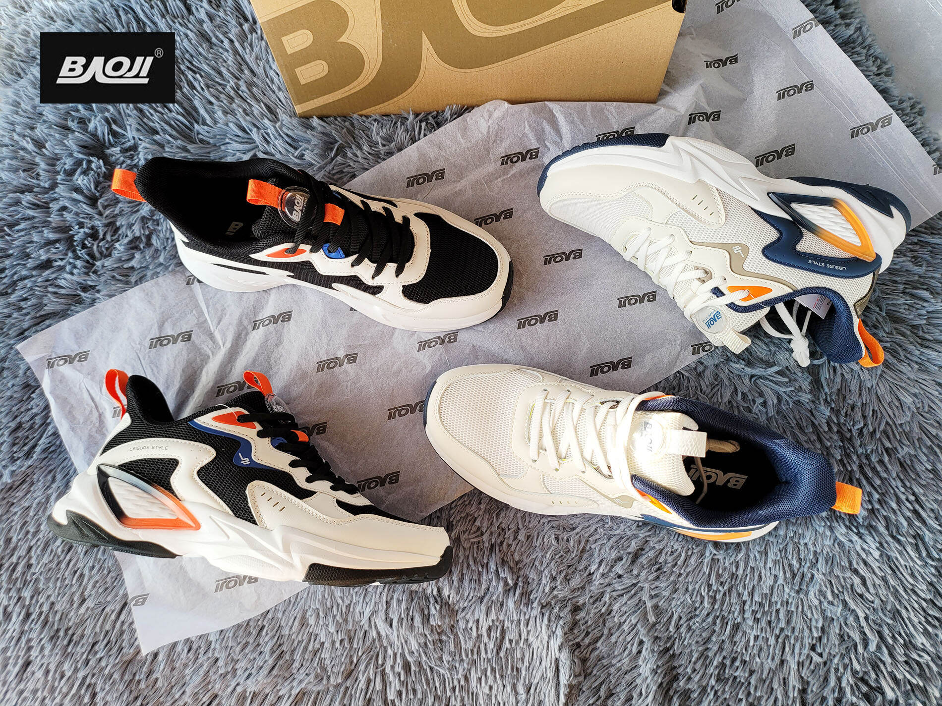 Baoji แท้ 1,000,000 % (by SECEN) รองเท้าผ้าใบใส่ออกกำลังกายได้ รองเท้า ...