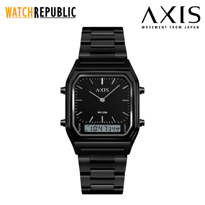 AXIS Quad Black Stainless Steel Unisex Watch AP3343-0202 | Lazada PH