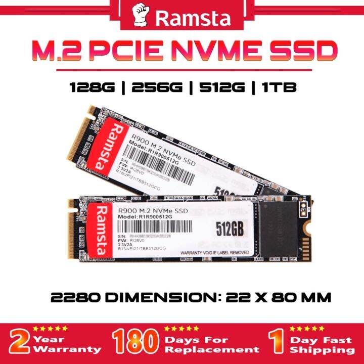Ramsta R900 NVMe SSD PCIe SSD 128GB256GB512GB1TB (2280) Solid State ...