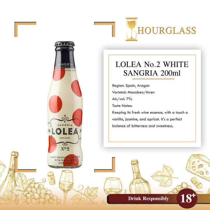 Lolea No. 2 White Sangria 200ml | Spain | White Sangria | Lazada PH