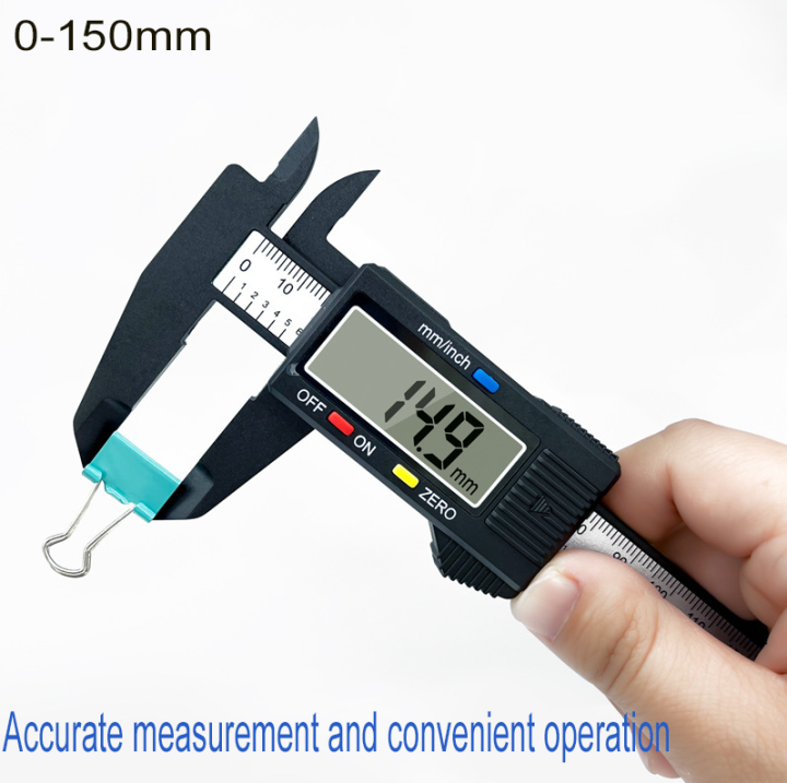 Electronic digital vernier caliper 0-150mm carbon fiber digital large ...