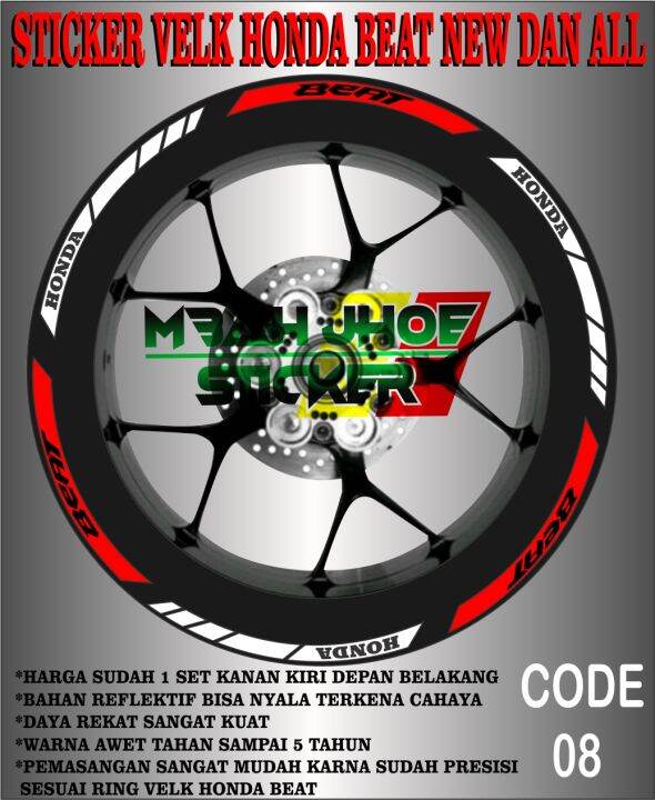 sticker velk beat,sticker variasi velk beat,list velk beat | Lazada ...