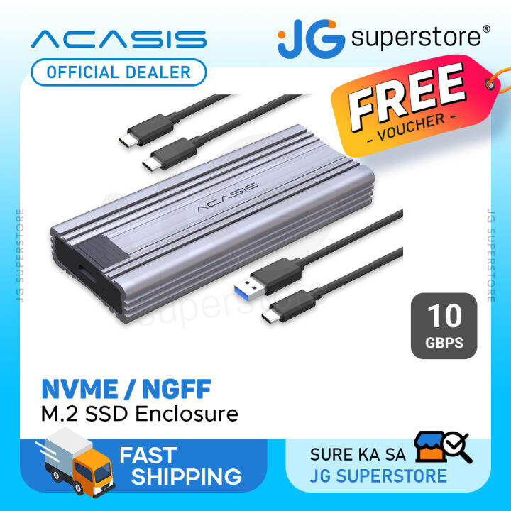 ACASIS M13 SATA M.2 NVMe Solid State Drive Enclosure Support with ...