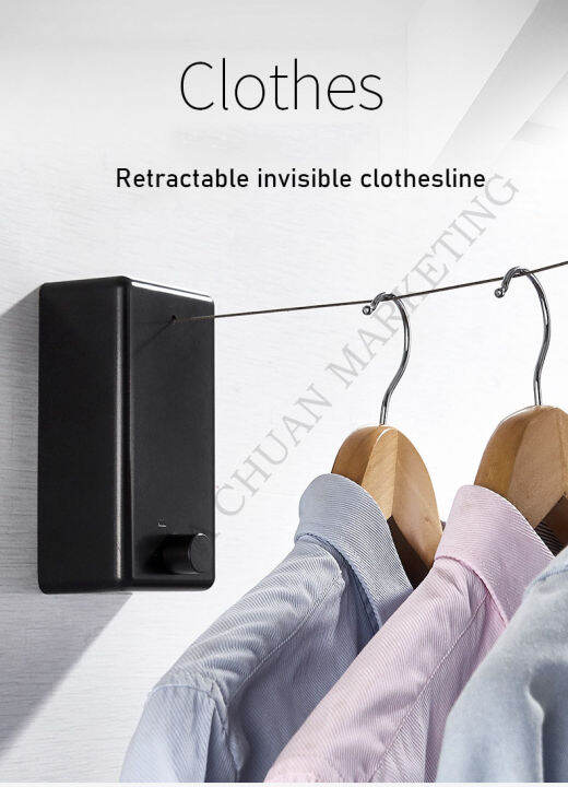 WD-0043 Single Line Indoor And Outdoor Punch Free Retractable Invisible ...