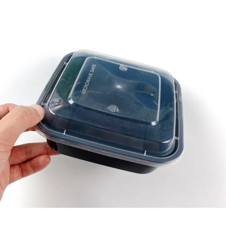[COD] BLACK SQUARE Plastic Microwaveable Container | Lazada PH