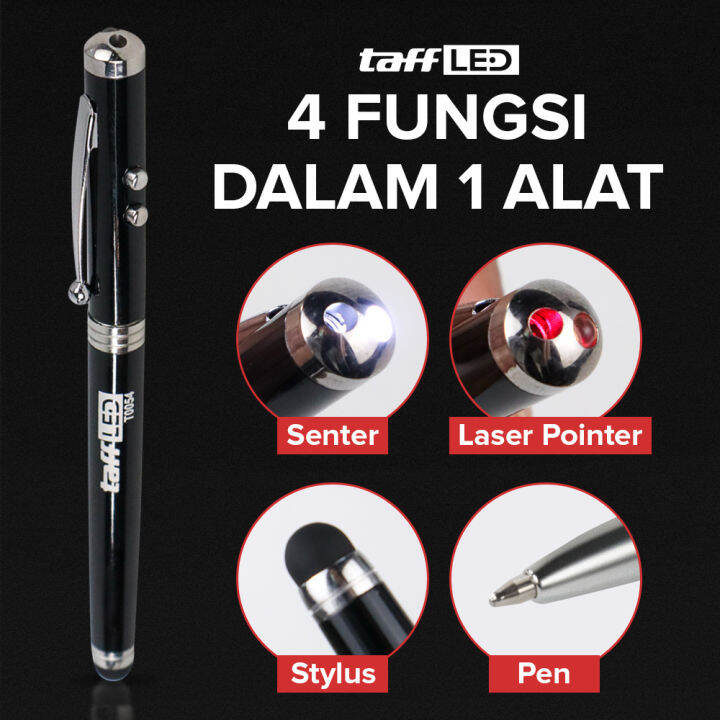 Pulpen 4 in 1 Senter Laser Pointer Pen dan Stylus | Lazada Indonesia