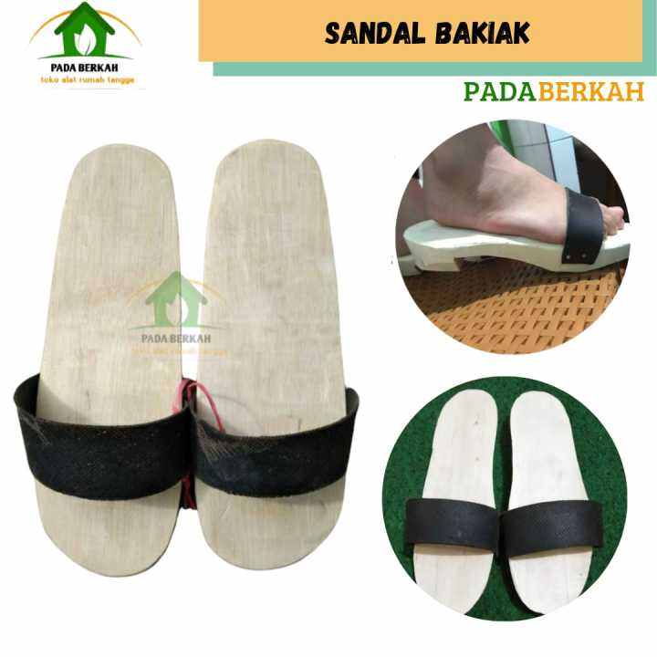 PadaBerkah47 Sendal Sandal Bakiak Sandsl Kayu Sandal Tradisional Sandal ...