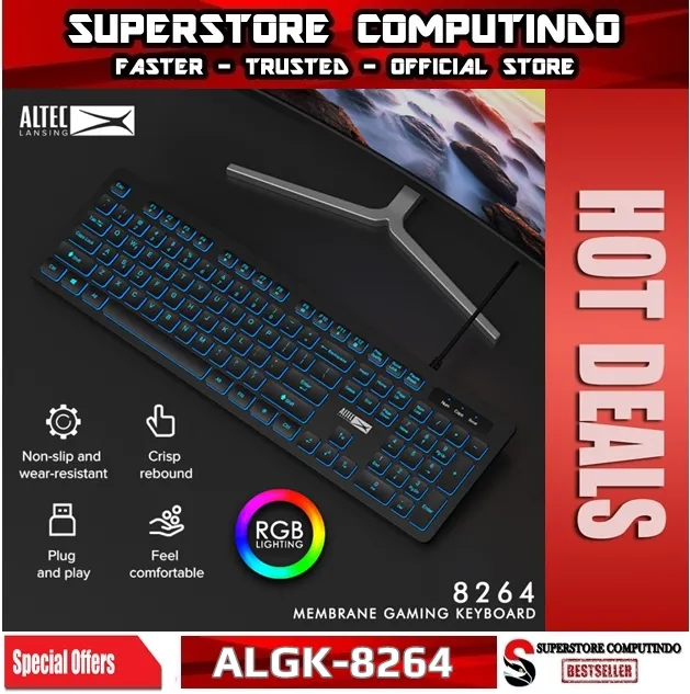 Keyboard Gaming Altec Lansing ALGK-8264 RGB Keyboard - ALTEC ALGK8264 ...