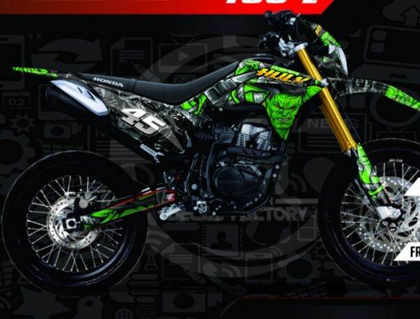 STICKER DECAL CRF150 L FULLBODY SUPERMOTO GAMBAR HULK KEREN | Lazada ...