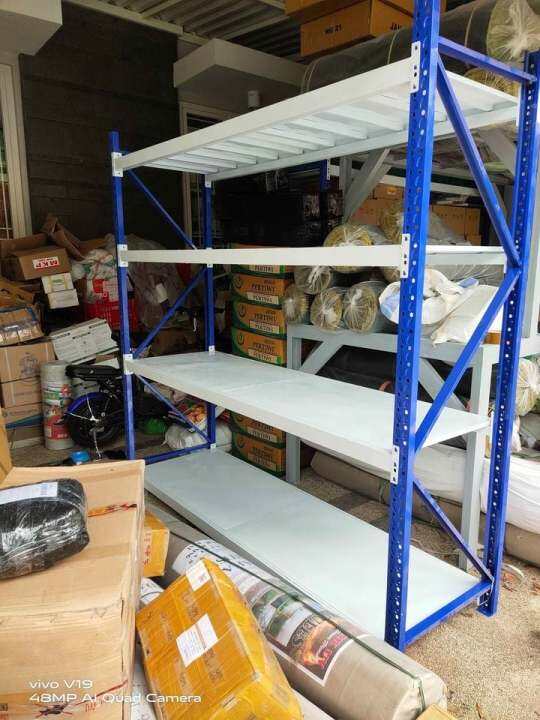 Rak Gudang 4 Susun Light Duty Kapasitas Beban 250kg/Level | Lazada ...