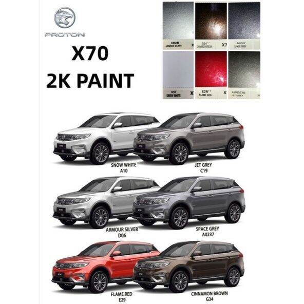 PROTON X70 2K PAINT SERIES/CAT KERETA/CAT BANCUH | Lazada