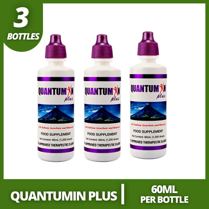 [SET OF 3 BOTTLES] Quantumin Plus Mineral Supplement 60ML Per Bottle ...