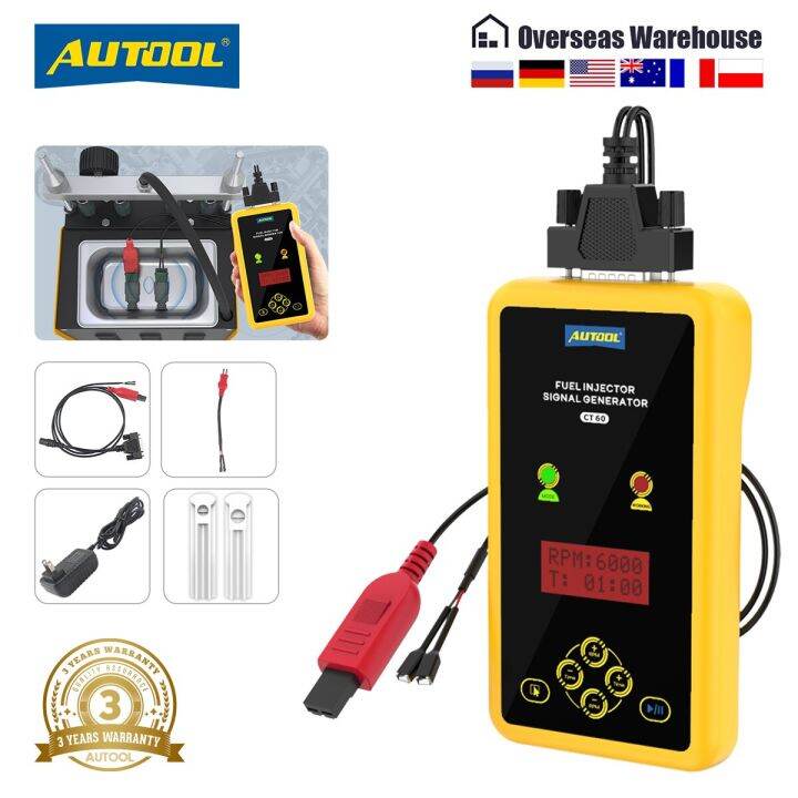 AUTOOL CT60 Fuel Injector Signal Generator Fuel Injector Super Pulse ...