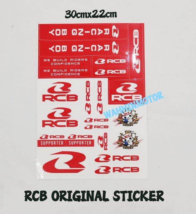 [ RCB ] 100% ORIGINAL STICKER TAMPAL RACING BOY | Lazada