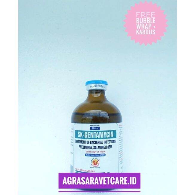 SAKAN SK Gentamycin 100 ml - LIKE GENTAJECT GENTA 100 obat hewan ...