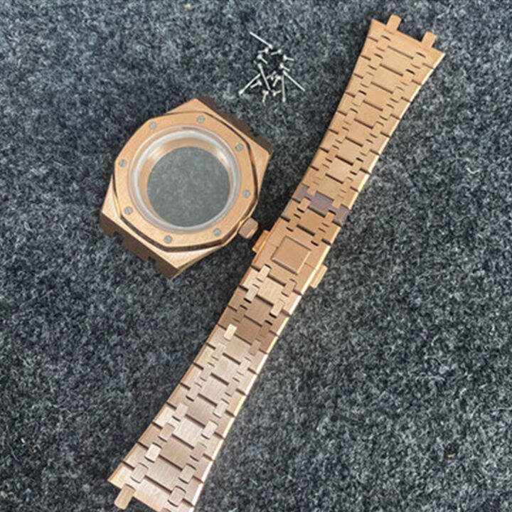 PVD Electroplating Rose Gold Case 41mm Stainless Steel Sapphire Mirror ...