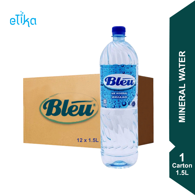Bleu Mineral Water 1.5L x 12 bottles/600ml x 24 bottles (Carton) | Lazada