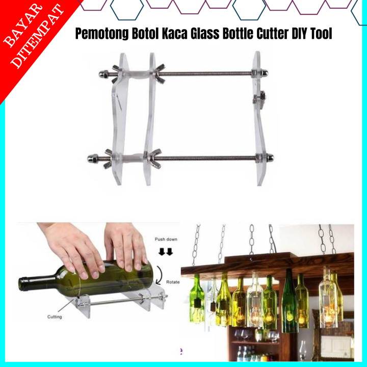 COD Lastools Pemotong Botol Kaca Glass Bottle Cutter DIY Tool - WD19 ...